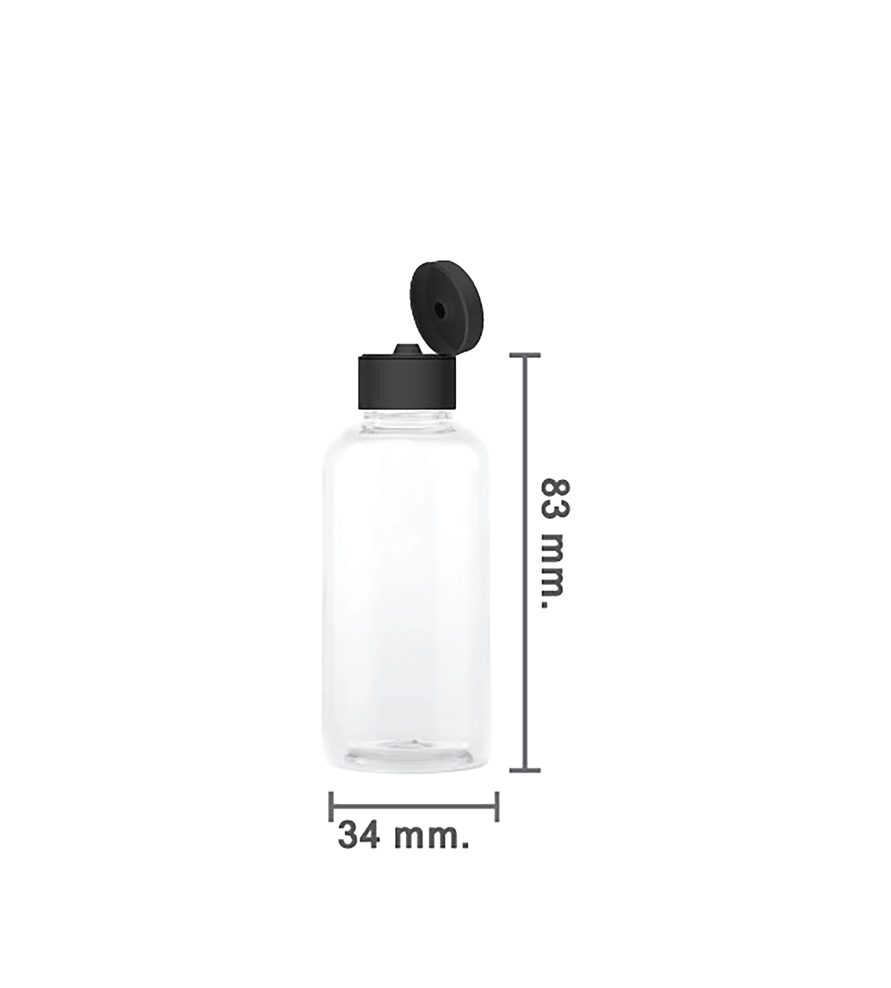 PET Bottle Size 50 ml BR18-50